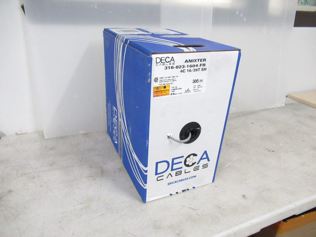 316-023-1604-FR Deca Multi Conductor Communications Cable, Box 305M ...