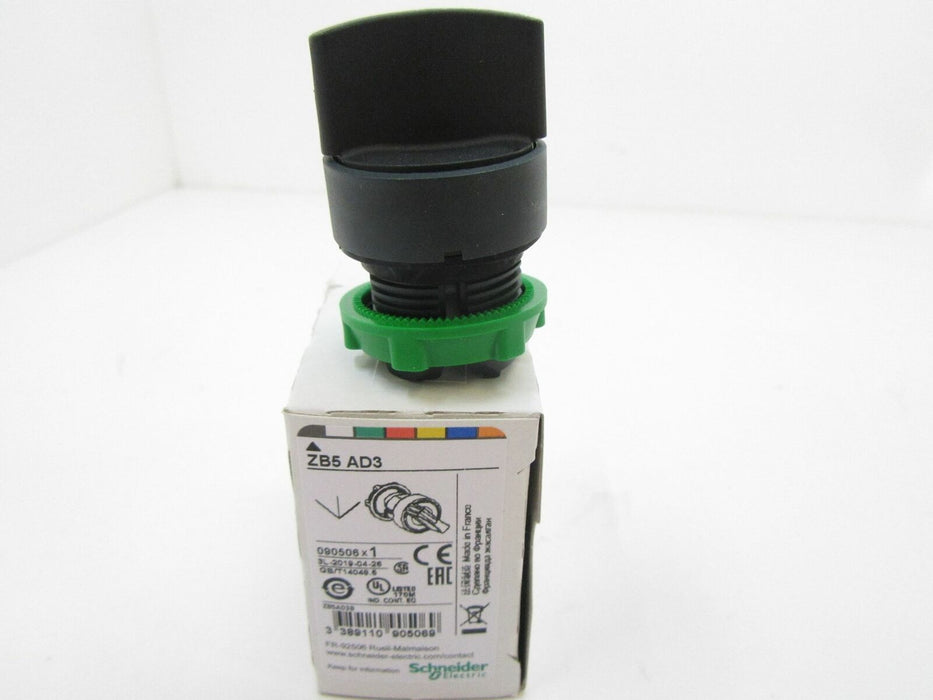 ZB5AD3 Schneider Electric Selector Switch Head Ø22 3 - 3 Position ...